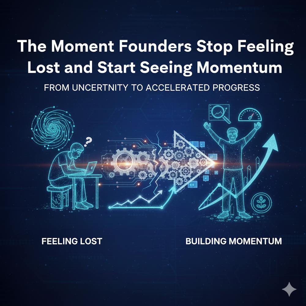 The Moment Founders Stop Feeling Lost and Start Seeing Momentum - Indie ...