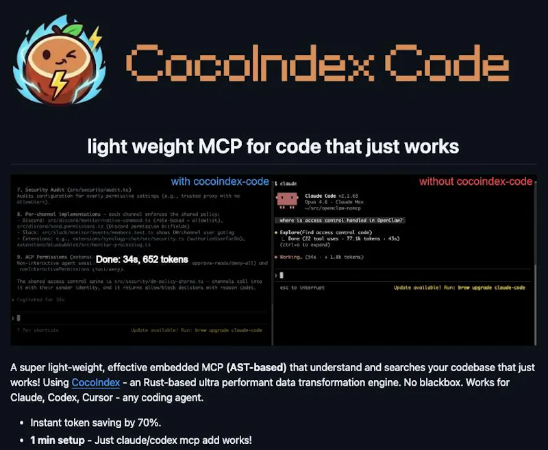 I Built a Code AST MCP That Saves 70% Tokens and speed up coding agent ...