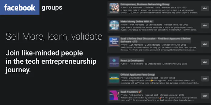 Discover 10 Facebook Communities for Tech Entrepreneurs - Indie Hackers