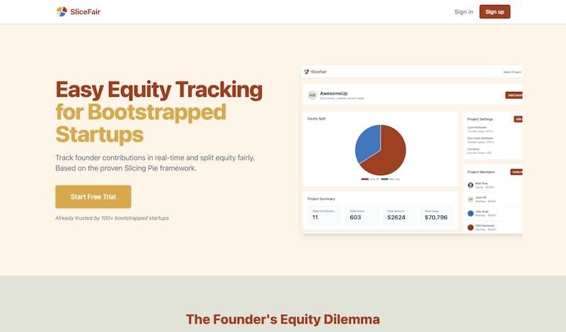 How I Built an Equity Tracking App for Bootstrap Founders in a Weekend ...
