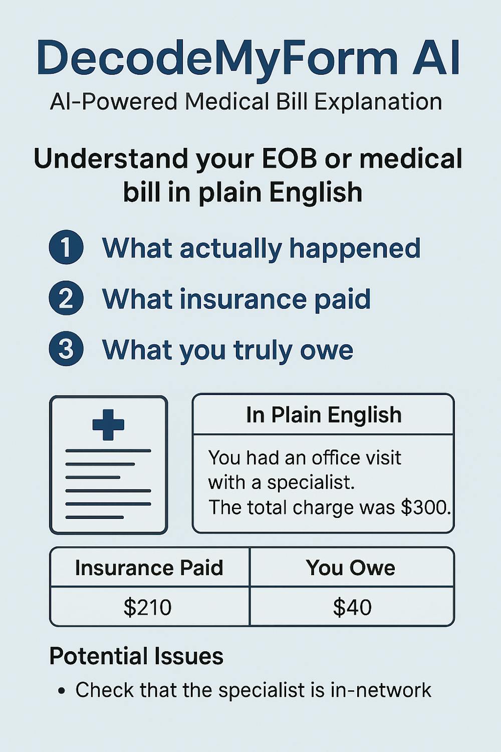 I built an AI that explains confusing medical bills in plain English ...