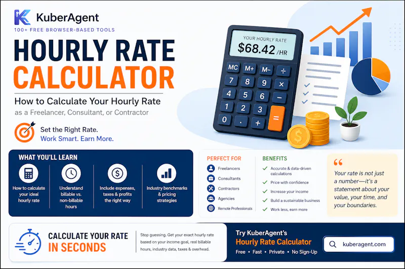 I built a free hourly rate calculator after watching freelancers ...