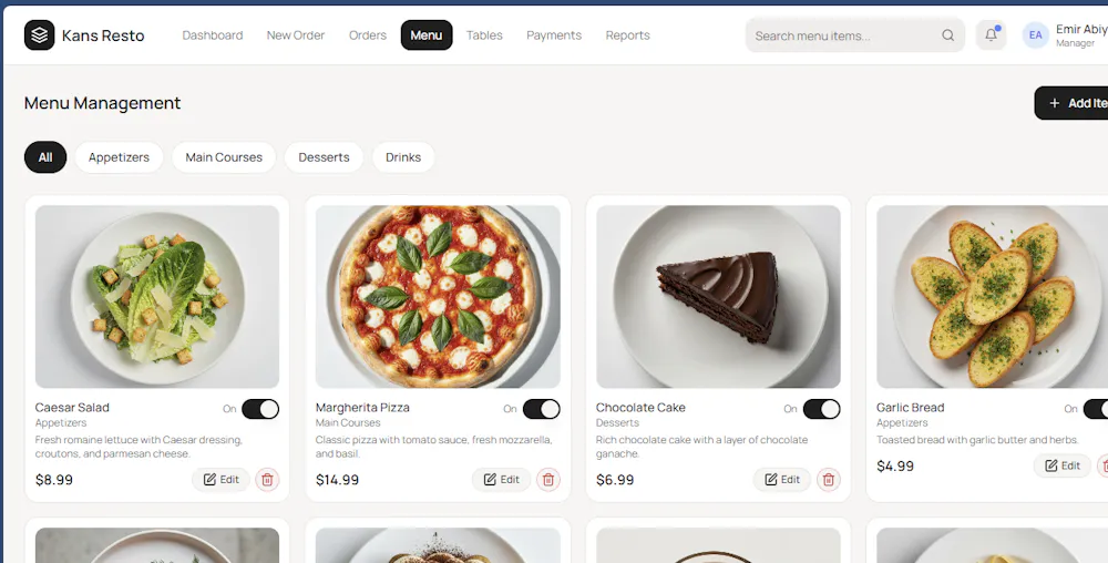 Building a Simple Restaurant POS UI built with V0 & Tailwind - Indie ...