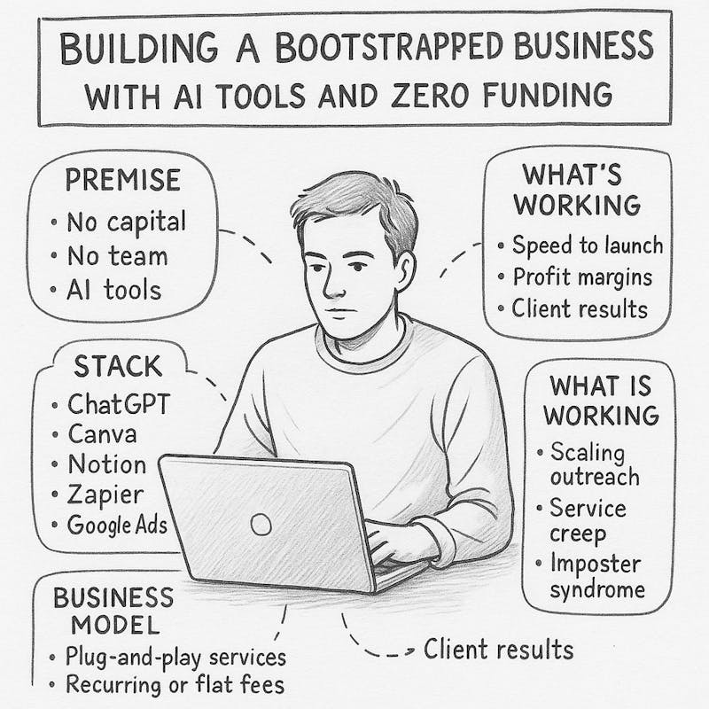 How I’m Building a Bootstrapped Business in 2025 with Just AI and Time (No Capital, No Team ...
