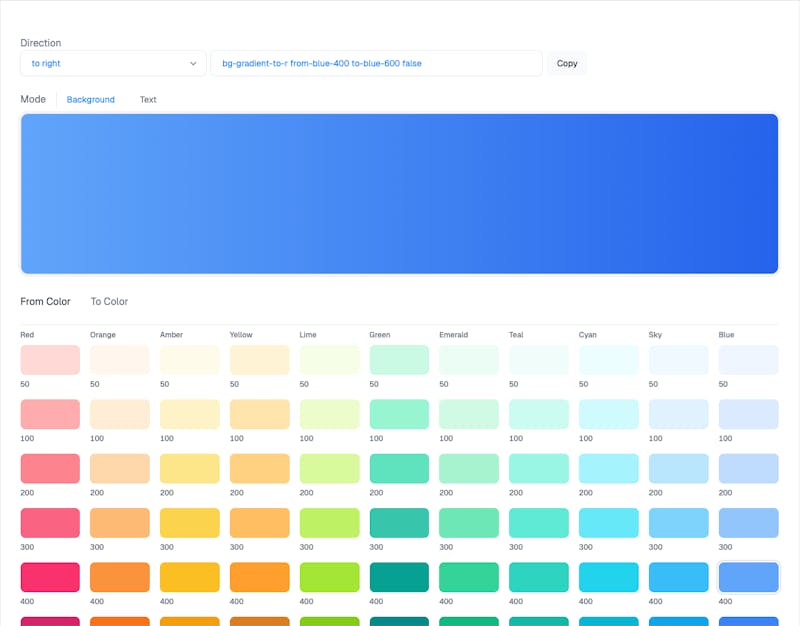 We Have Built A New Tool To Create Background And Text Gradients With Tailwind Css Indie Hackers