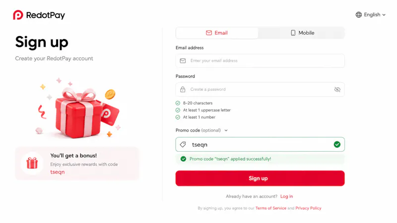 Active Redotpay Promo Code 2026: Apply 'tseqn' at Sign-Up - Indie Hackers