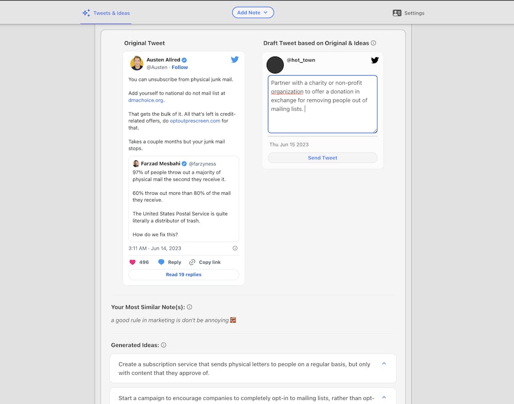 I made an open-source AI marketing tool that brainstorms BANGER TWEETS ...